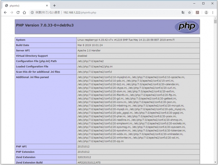 raspberryPiにapache+PHP+mySqlを導入してみた。 | CoopTec